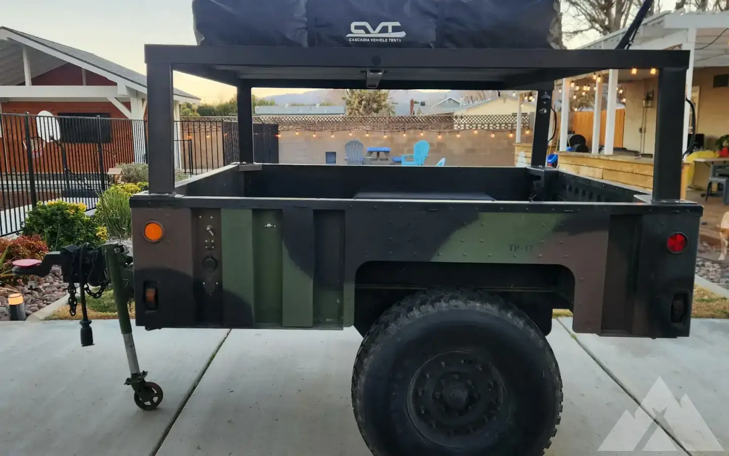 2020 M1101 HUMVEE trailer with custom rack for CVT tent for Sale