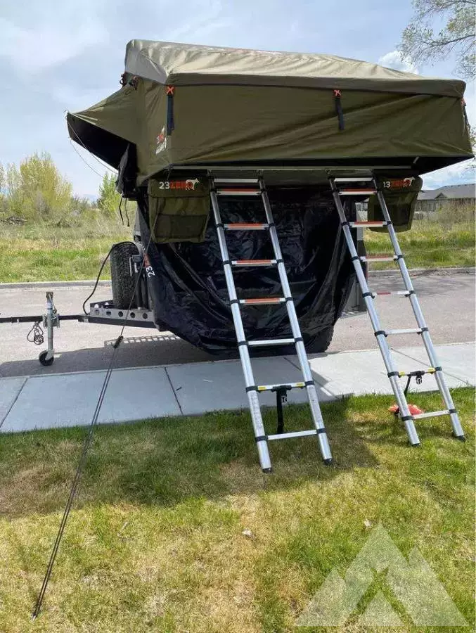 Off-road atv trailer w/ Rooftop tent for Sale