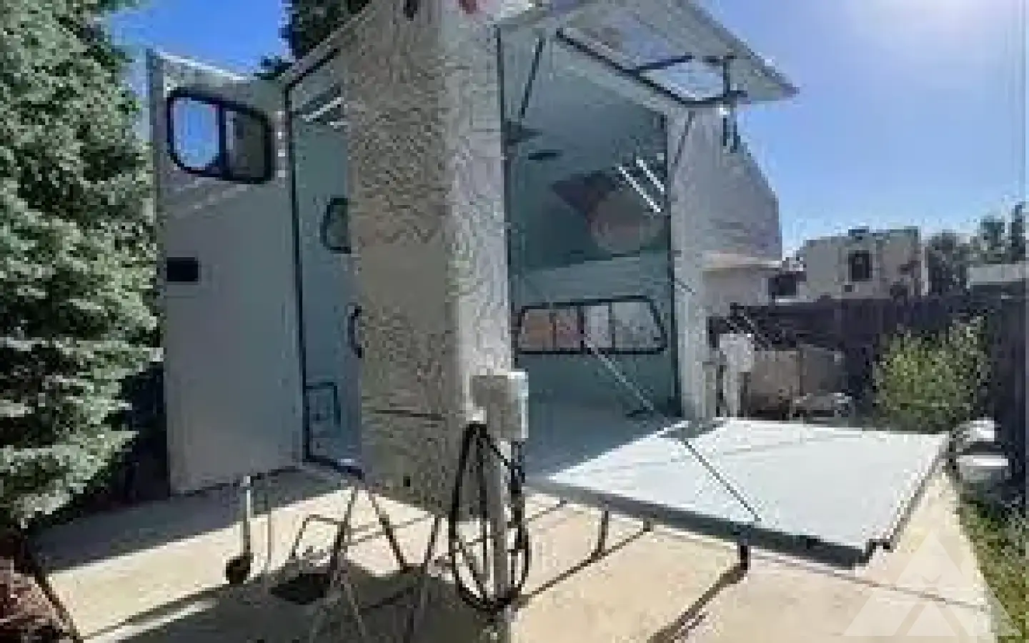 Used 4-Season flatbed truck camper shell for sale in Fort Collins, Colorado