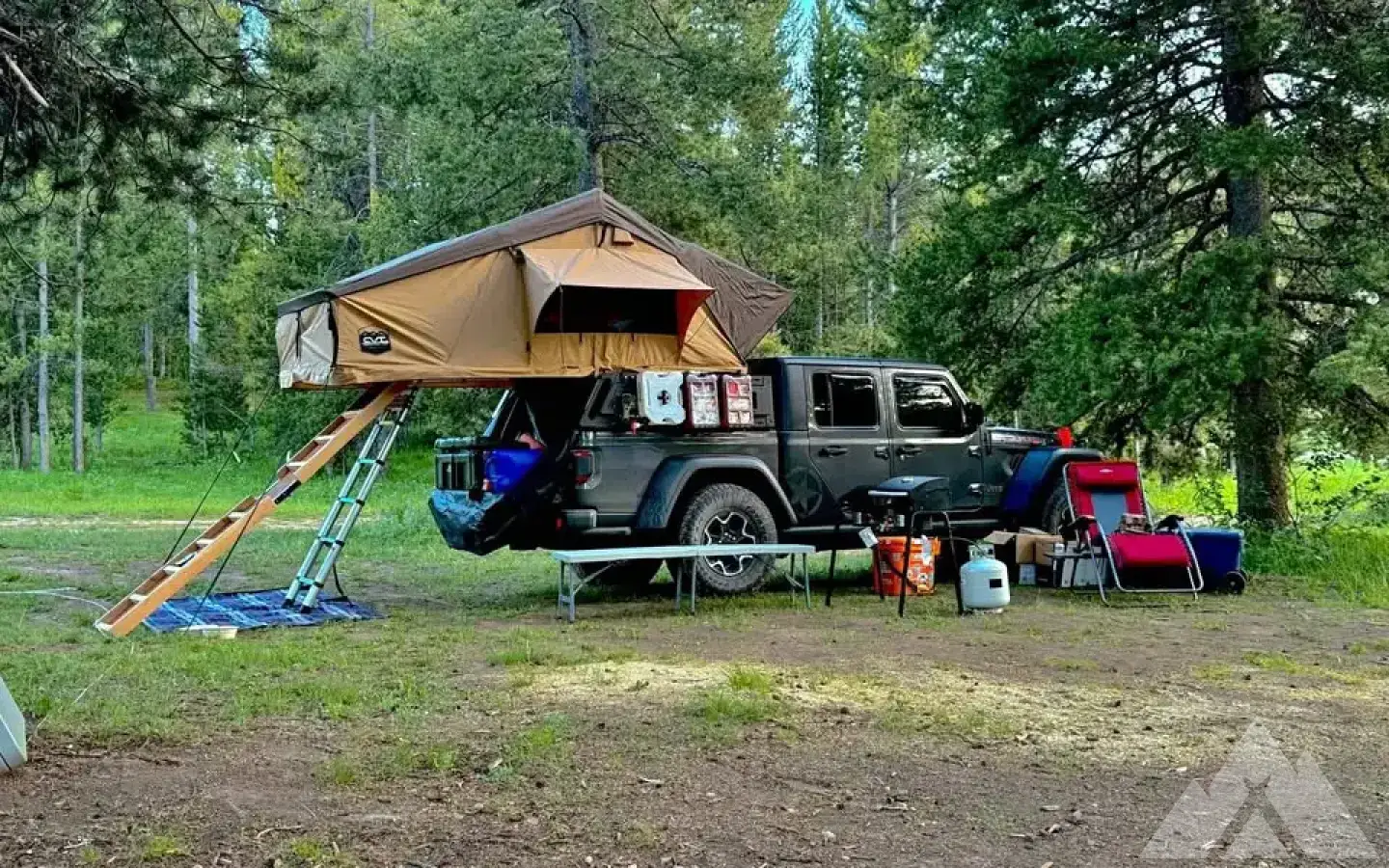 CVT rooftop tent with Rock Slide Engineering frame | Used Roof Top Tent ...