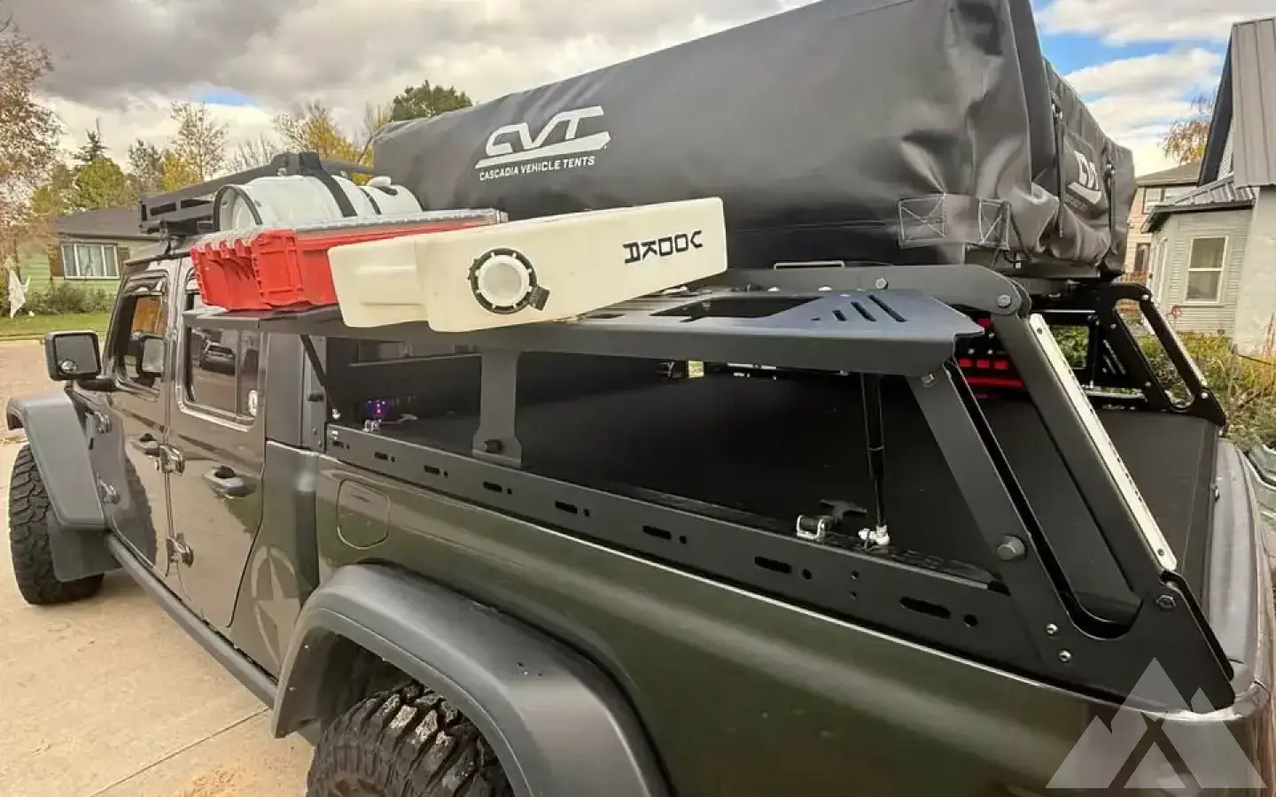 CVT rooftop tent with Rock Slide Engineering frame | Used Roof Top Tent ...